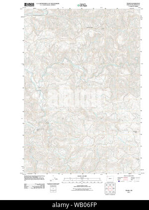 USGS Topo Map Oregon Trask 281864 1984 24000 Restoration Stock Photo ...