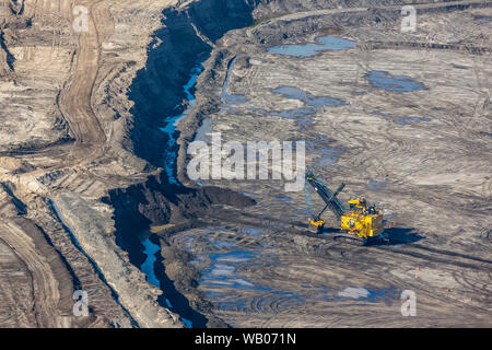 Giant Caterpillar 7495 Electric Rope Shovel at Kearl oil sands mine ...