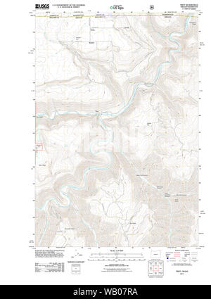 USGS Topo Map Oregon Troy 20110914 TM Inverted Restoration Stock Photo ...