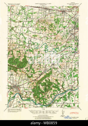 USGS Topo Map Oregon Tualatin 282984 1940 62500 Inverted Restoration ...
