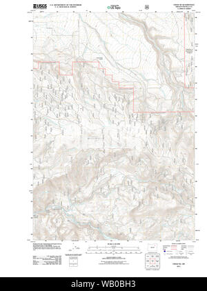 USGS Topo Map Oregon Ukiah 281927 1967 24000 Restoration Stock Photo ...
