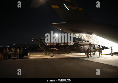 A Royal Jordanian Air Force UH-60 Black Hawk helicopter flies during a ...