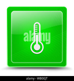 A 3d illustration of a glossy thermometer icon isolated on white ...