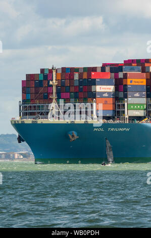Shipping containers in the little port of Ólafsfjörður in north-east ...