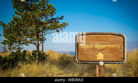 Street Sign the Direction Way to EQUAL OPPORTUNITY Stock Photo - Alamy