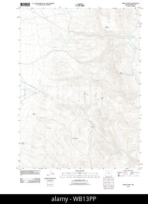 USGS Topo Map Oregon Windy Peak 282117 1984 24000 Inverted Restoration ...