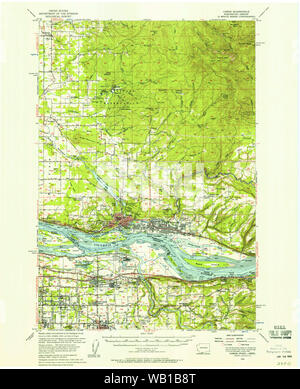 Camas, Washington, map 1954, 1:62500, United States of America by ...