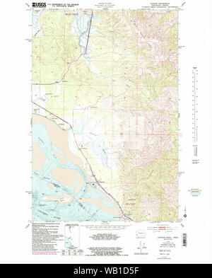 USGS Topo Map Washington Chinook 20110818 TM Restoration Stock Photo ...