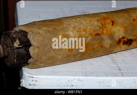 Preparation of CHOCHOCA - tpical food of Chiloe island, Chile ...
