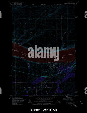 USGS Topo Map Washington Hat Rock 241499 1962 24000 Restoration Stock ...