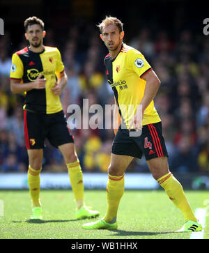 Craig Cathcart of Watford during Premier League between Crystal Palace ...