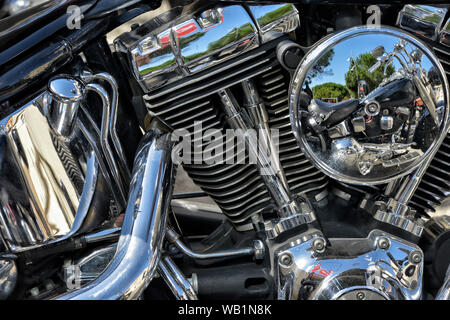 Close-up of the motorcycle engine block Stock Photo - Alamy