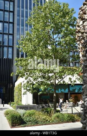 London wall area around Moorgate Stock Photo - Alamy