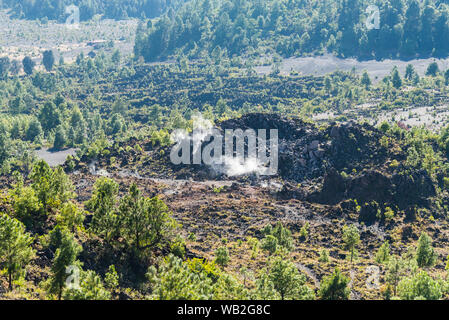 View of Paricutin, volcano in the Michoacan-Guanajuato volcanic field ...