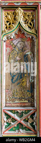 Thornham, Norfolk, Rood Screen, Prophet Lazarus and St. Mary Magdalene ...