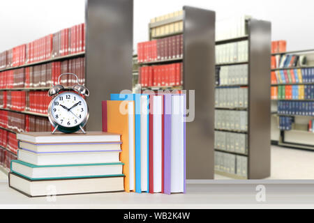 inside library with books for education concept Stock Photo - Alamy