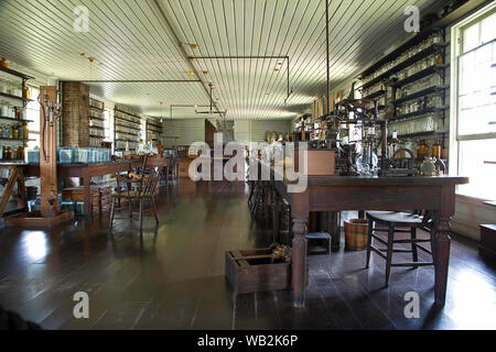 Thomas Edison's Menlo Park Laboratory in New Jersey, photographed on ...