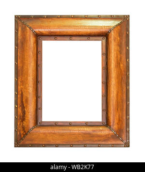 Very bold frame made from wood isolated Stock Photo - Alamy