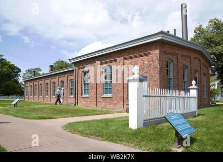 Thomas Edison's Menlo Park Laboratory in New Jersey, photographed on ...