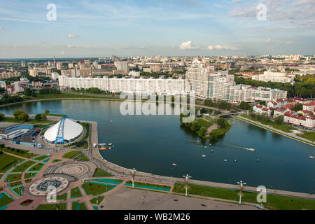 Svislach river in Minsk. Belarus Stock Photo - Alamy