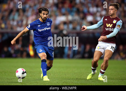 Everton's Jack Grealish during the Premier League match at the Hill ...