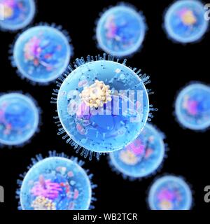 Animal cell, computer illustration Stock Photo - Alamy