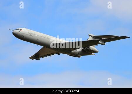 ZA150, a Vickers VC10 K3 operated by the Royal Air Force, performs a ...