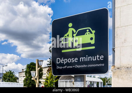 Train Station drop off and pick up sign with logo in Brighton, East ...