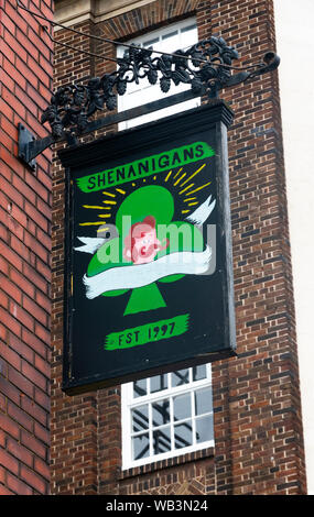 Shenanigan`s Irish pub in Liverpool UK Stock Photo - Alamy