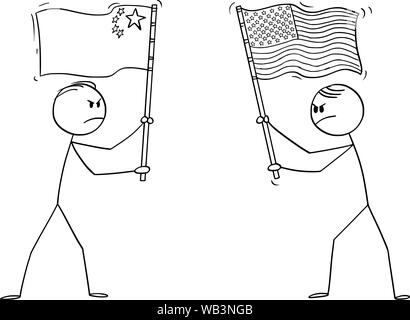 cartoon character of USA flag with angry face Stock Vector Image & Art ...
