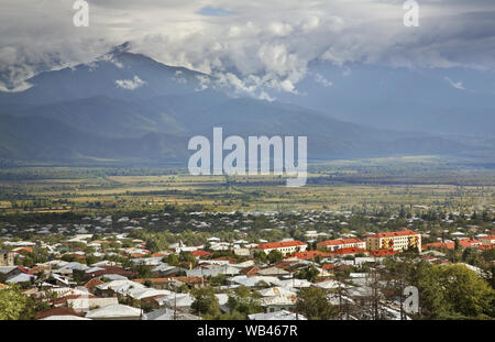 Alazani river plain near Telavi. Georgia Stock Photo - Alamy