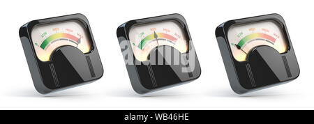 Color scale with arrow from green to red. Debt measuring device icon ...