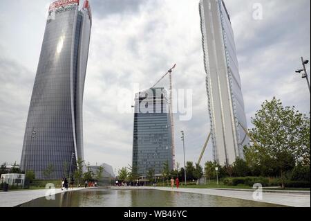 The L Tower (architect: Daniel Libeskind) from Front Street near Union ...