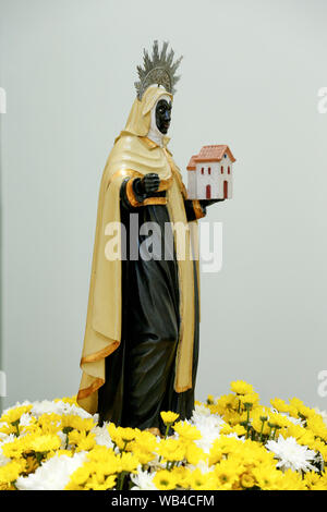 Statue of santa efigenia in church - saint Iphigenia of Abyssinia ...
