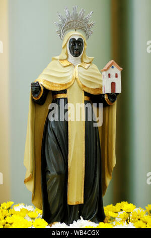Statue of santa efigenia in church - saint Iphigenia of Abyssinia ...