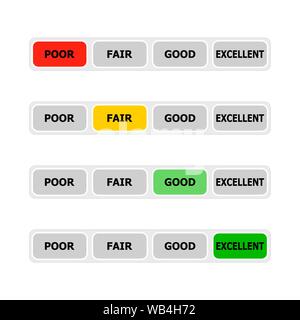 Credit score indicator scale level meter symbol. Low gauge credit score ...