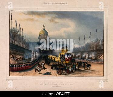 Second funeral of Napoleon Bonaparte in Paris, 1840 Stock Photo - Alamy