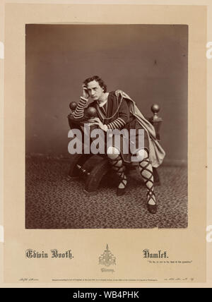 Edwin Booth. Hamlet "To be or not to be, that is the question" - Edwin ...