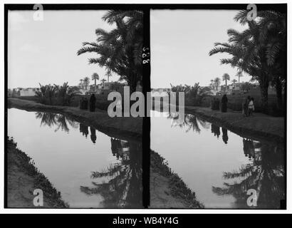 Egyptian views The pyramids of Gizeh. Modern village of Memphis 1900 ...
