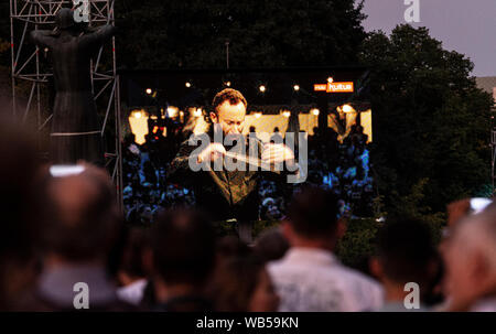 Berlin, Germany. 24th Aug, 2019. 16-year-old Lars Motza from Berlin, a ...