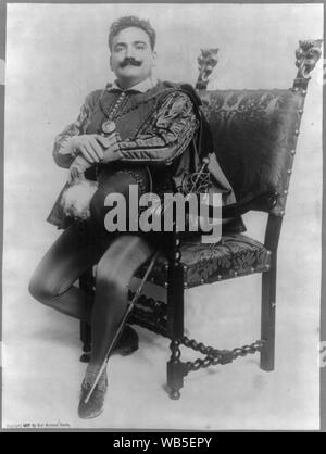 Enrico Caruso, the renowned Italian tenor, is captured in this iconic ...