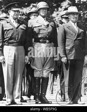 Dwight Eisenhower, George Patton, and Harry Truman Stock Photo - Alamy