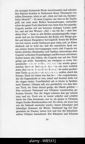 E T A Hoffmann Der Sandmann 034 Stock Photo - Alamy