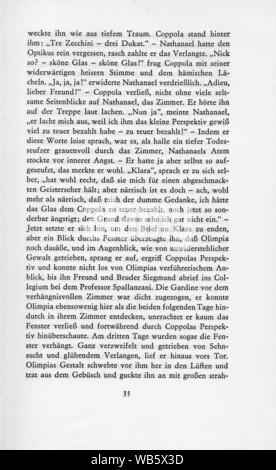 E T A Hoffmann Der Sandmann 035 Stock Photo - Alamy