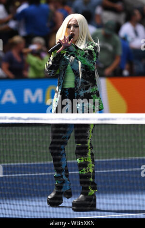 Ava Max performs at the Arthur Ashe Kids Day at the US Open at the ...