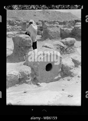 Excavations at Tell Beit Mirsim, ancient Kirjath-Sepher, in 1926. This ...