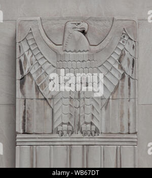Exterior bas-relief, Theodore Levin United States Courthouse, Detroit ...