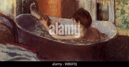 Edgar Degas, Femme dans son bain s'épongeant la jambe Stock Photo - Alamy