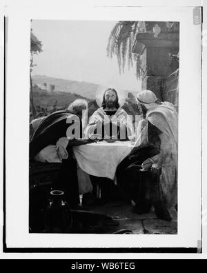 The Breaking of Bread' at Emmaus, by Martinetti, in Latin Church at el ...