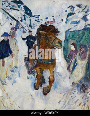 Edvard Munch - Galloping horse Stock Photo - Alamy